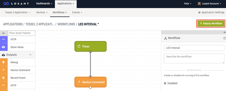 Getting Started with Tessel 2 | Losant Enterprise IoT Platform