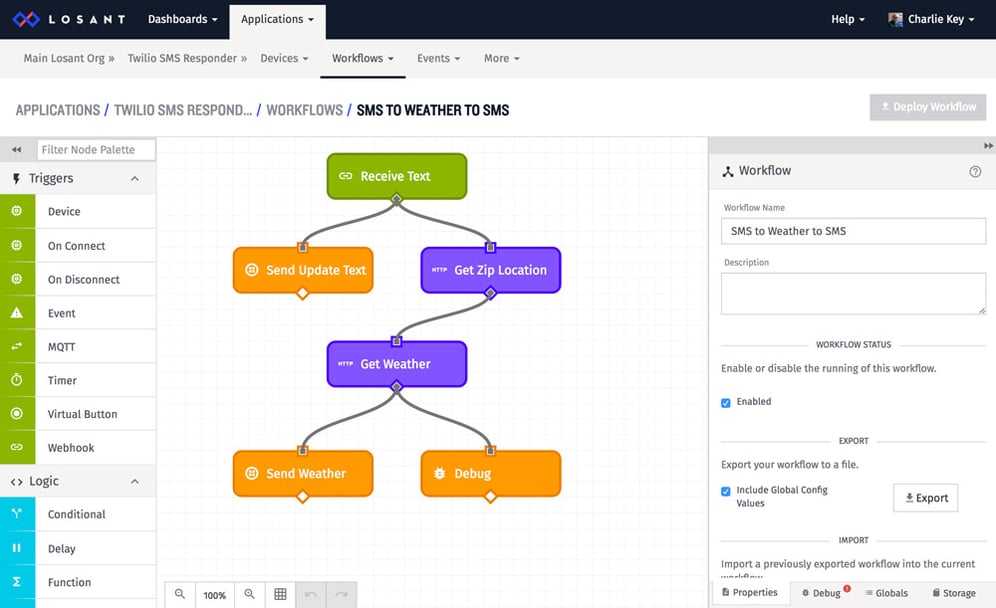 How To Make a Smart SMS Bot With Twilio and Losant