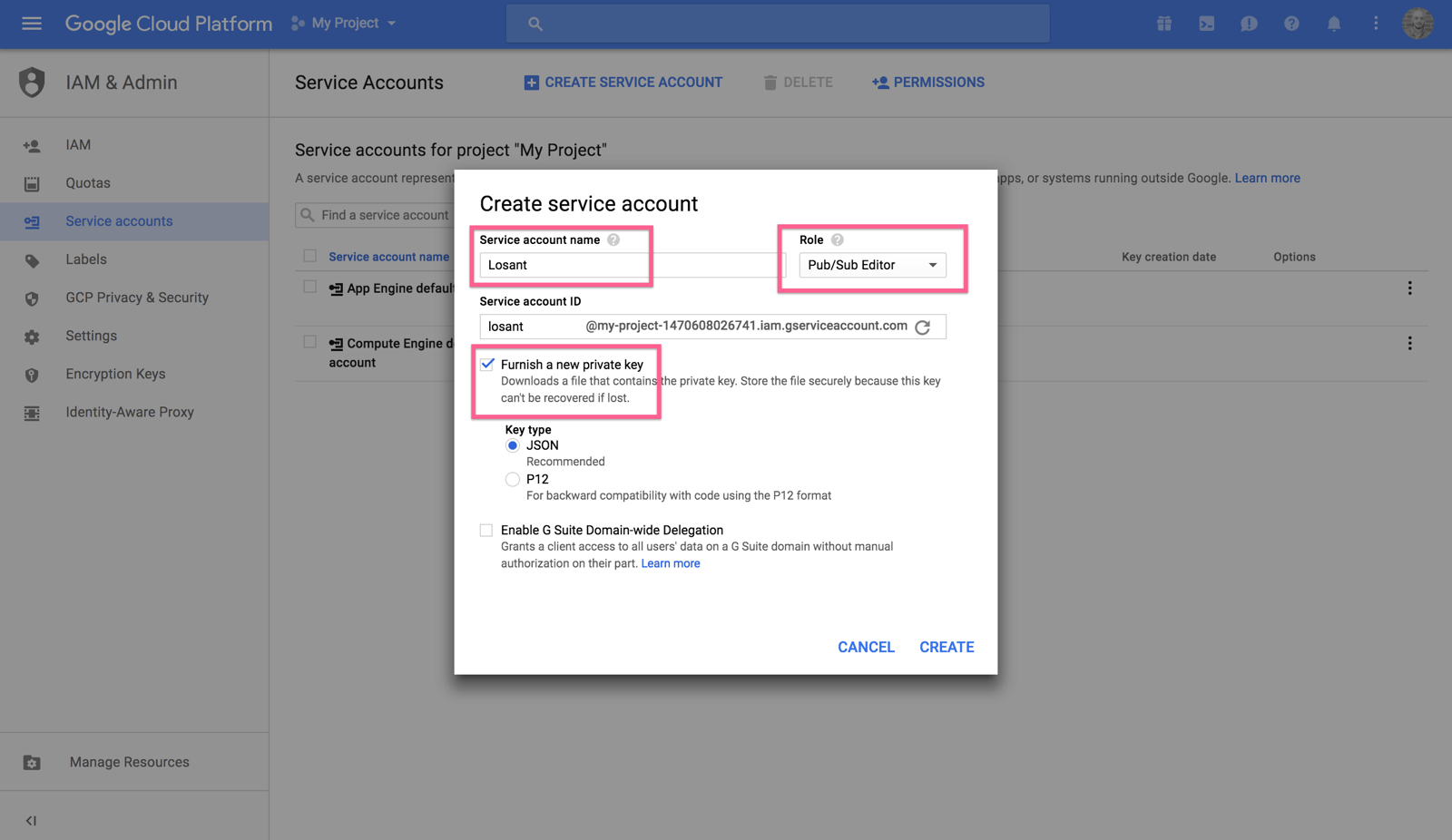 Getting Started with Google Pub/Sub and Losant
