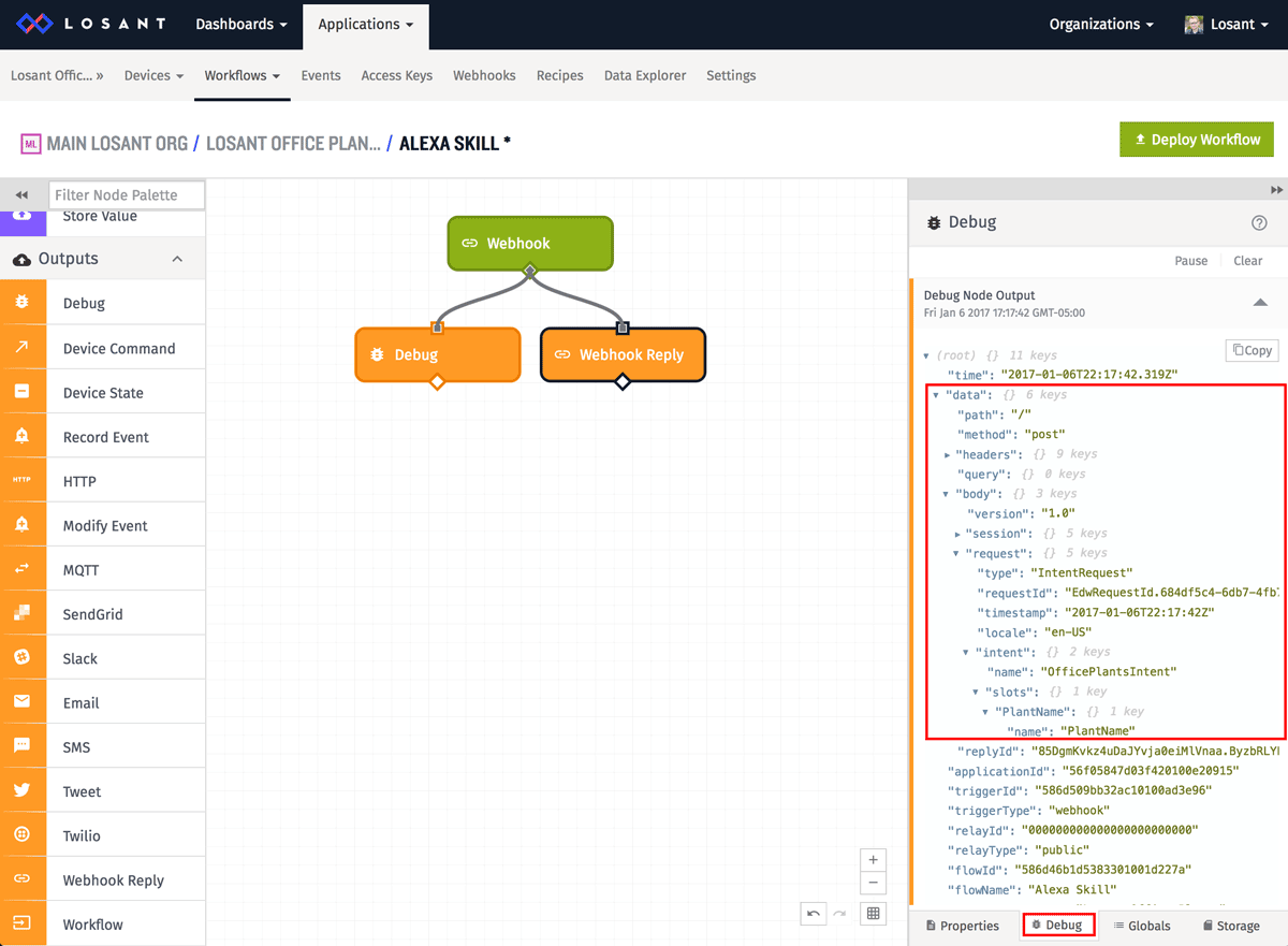 How to Build an Interactive Alexa Skill with no Code Using Losant
