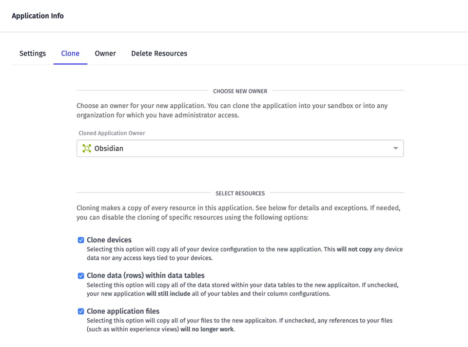 Platform Update Application Clone Time Series Expressions Workflow