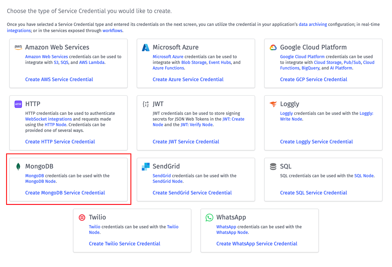 Platform Update - HTTP Features and MongoDB Service Credential
