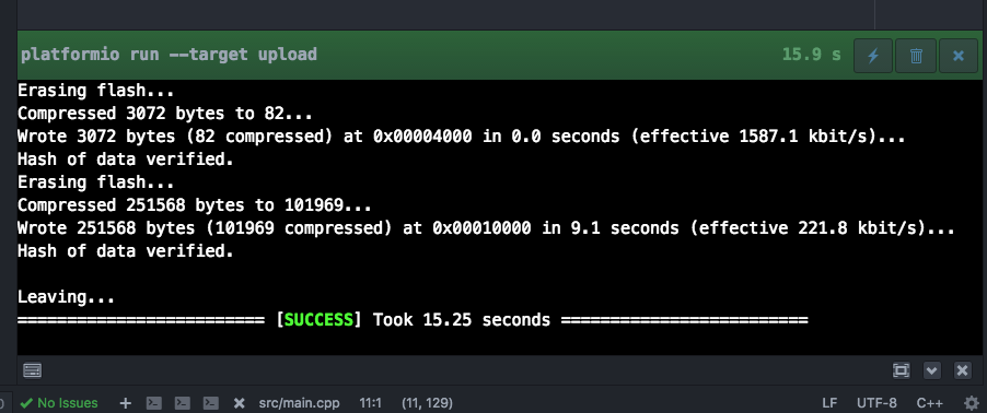 Getting Started With ESP32 and PlatformIO