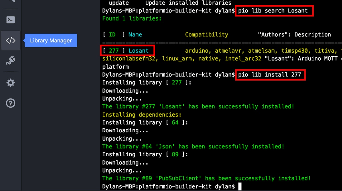Getting Started with PlatformIO IDE and Losant