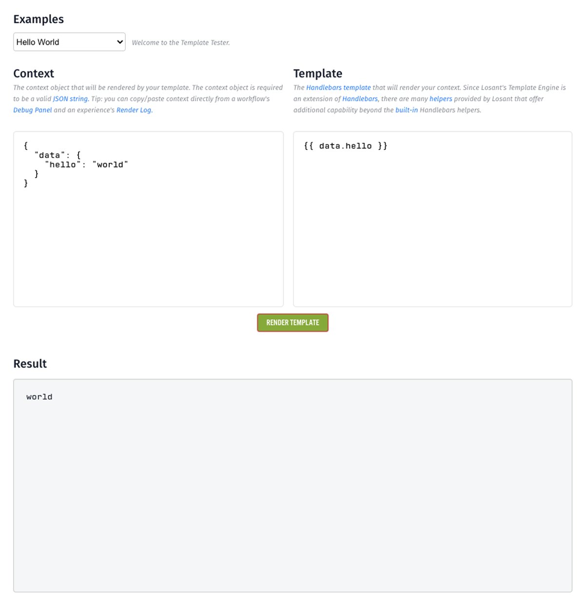 Master Losant's Template Engine with the Template Tester