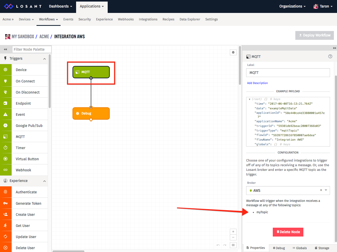 Getting Started With AWS IoT and Losant
