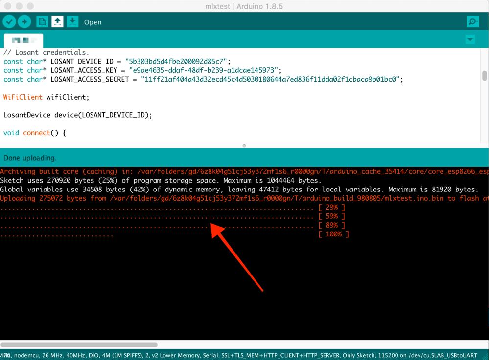 Connecting The Esp32 To The Internet With Arduino And Losant